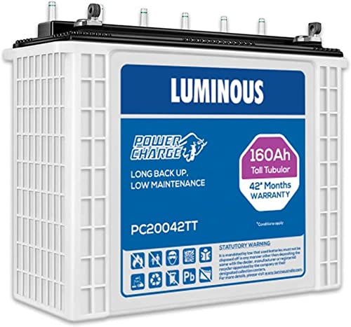 LUMINOUS Power Charge PC20042TT 160Ah Tubular Inverter Battery (160Ah ...