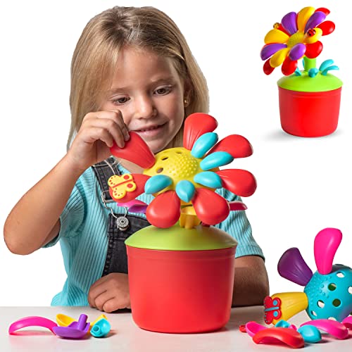 TOYPIX FlowerPop Flower Building Toy Set 40 Pc - Girl Toys Ages 3 4 5 6 ...