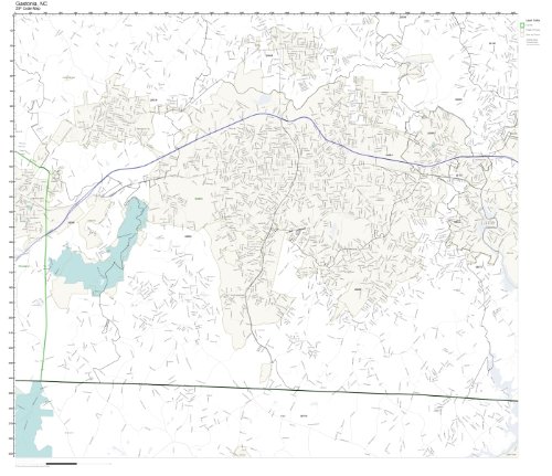 ZIP Code Wall Map of Gastonia, NC ZIP Code Map Laminated: Amazon.com ...