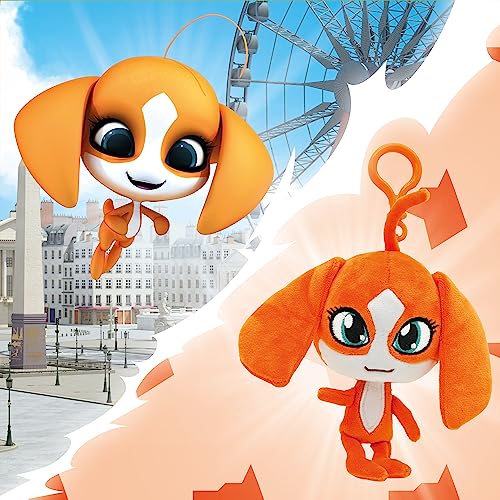 Miraculous Ladybug – Kwami Lifesize Barkk, 5-inch Dog Plush Clip-on ...