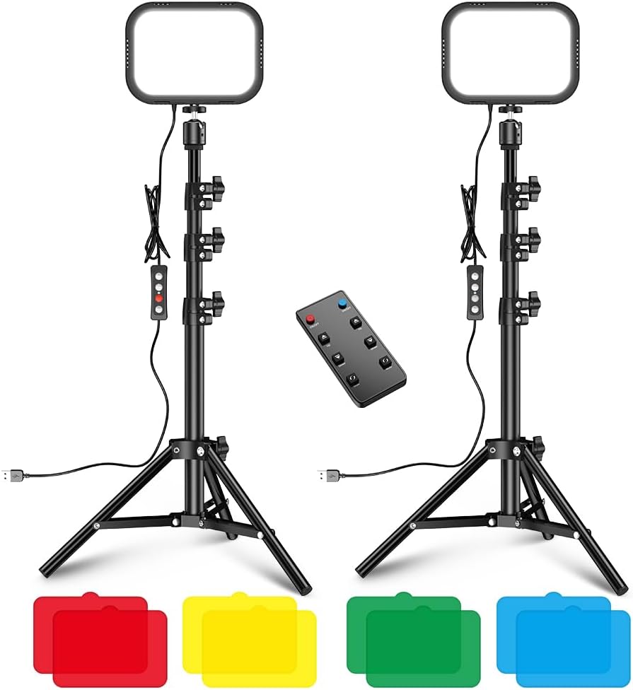 Amazon.com : 3 Packs 70 LED Video Conference Lighting with C Clamp Arm ...