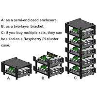 Semi-Enclosed Enclosure Kit for Raspberry Pi BeagleBone Arduino UNO Mega : Amazon.in: Computers ...