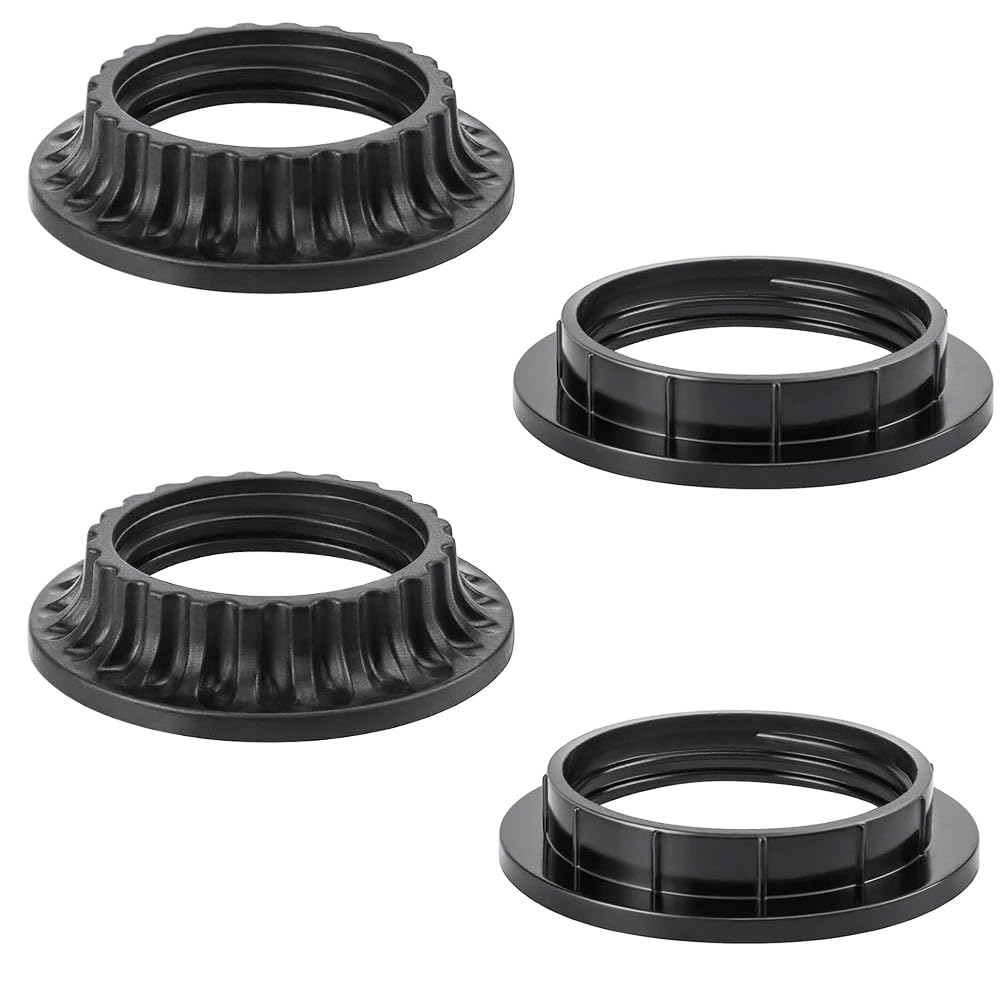 Amazon.com: 4PCS E26 Light Socket Shade Rings Collar Rings, 2 Assorted ...