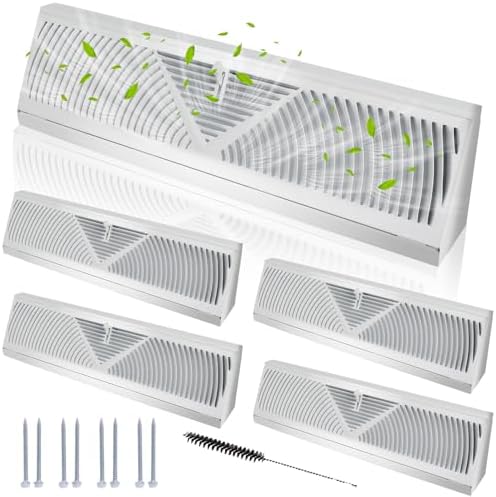 Baseboard Diffuser, Sunburst Pattern, Steel, White, 15-In. - Amazon.com