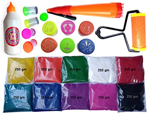 Buy KALSUTANSHI ᵀᴹ: All in ONE Ready to use Rangoli Tool kit with Free ...