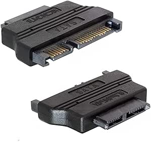 SATA 22-pin Male to Slim 13-pin Female Adapter, 2.5 SATA 13-pin Converter Esata SAS Cable ...