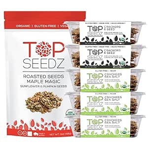 Amazon.com: Top Seedz Deluxe Organic Gluten Free Vegan Crackers and ...