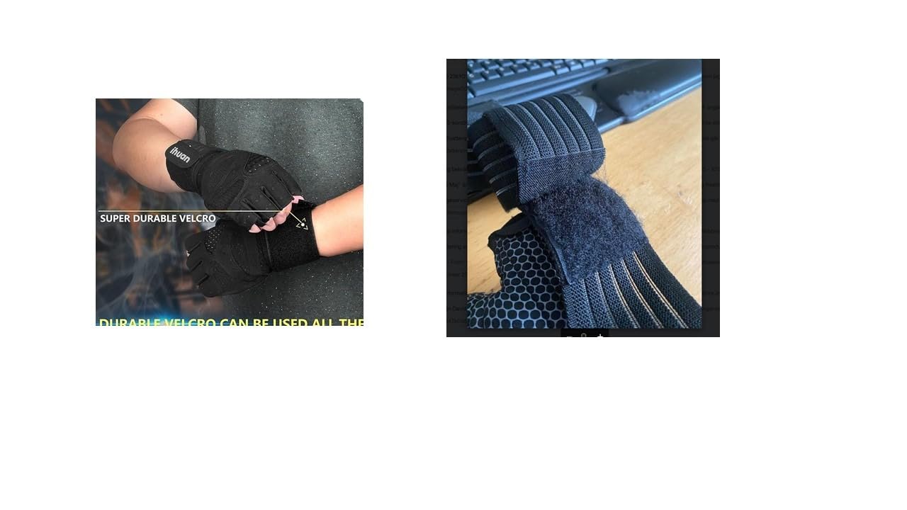 ihuan Ventilerade gym- och träningshandskar med handledsstöd för män ...