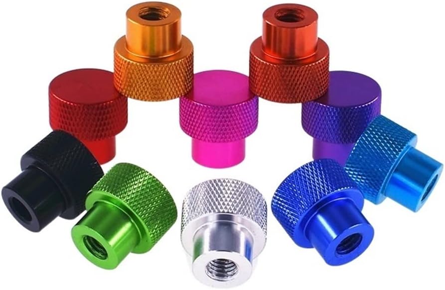 Amazon.com: 3/8-16 Color Aluminum Alloy Tall Steps Long Knurled Hand ...