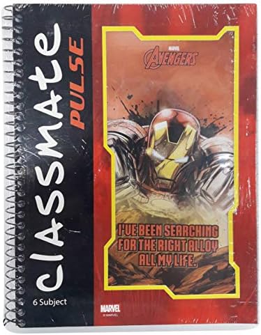 Classmate Pulse 6 Subject Spiral Notebook - Pack of 1 | Unruled | 300 ...