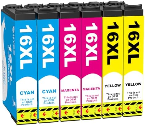 LxTek 16XL Compatible Ink Cartridge Replacement for Epson 16 XL Ink for ...