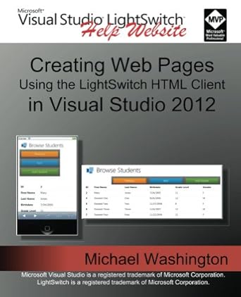Creating Web Pages Using the LightSwitch HTML Client eBook : Washington, Michael: Amazon.in: Books