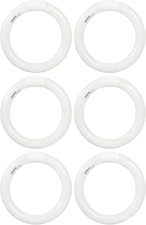 (6 Pack) Sylvania 23521 Cool White Premium Circline Fluorescent T9 Circle 12 inch Diameter, 32 ...