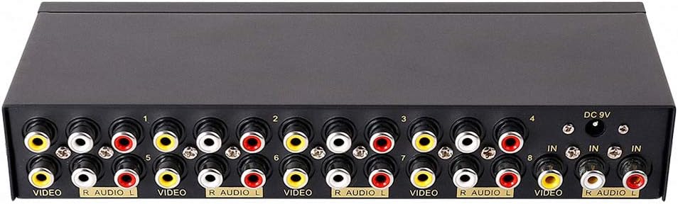 Amazon.com: 5 RCA Component Video Audio Splitter 1 in 4 Out, BolAAzuL 4 ...
