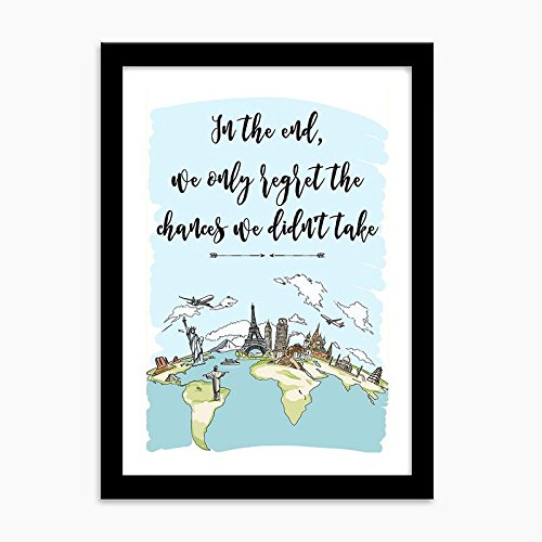 PosterGully Posters - Quirky World Map | Wall Art | Laminated Frame (12 ...