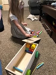 Amazon.com: LOVEVERY | The Block Set | Solid Wood Building Blocks and ...