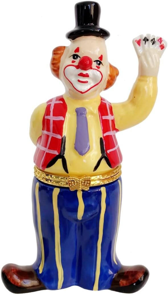 Amazon.com: Gishima Jewelry Trinket Box Clown Figure Ornaments ...
