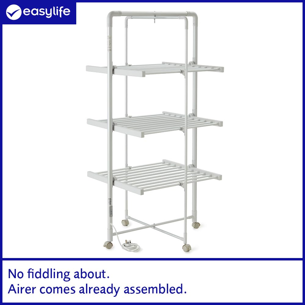 DRY:SOON DELUXE 3-TIER HEATED AIRER, 53% OFF