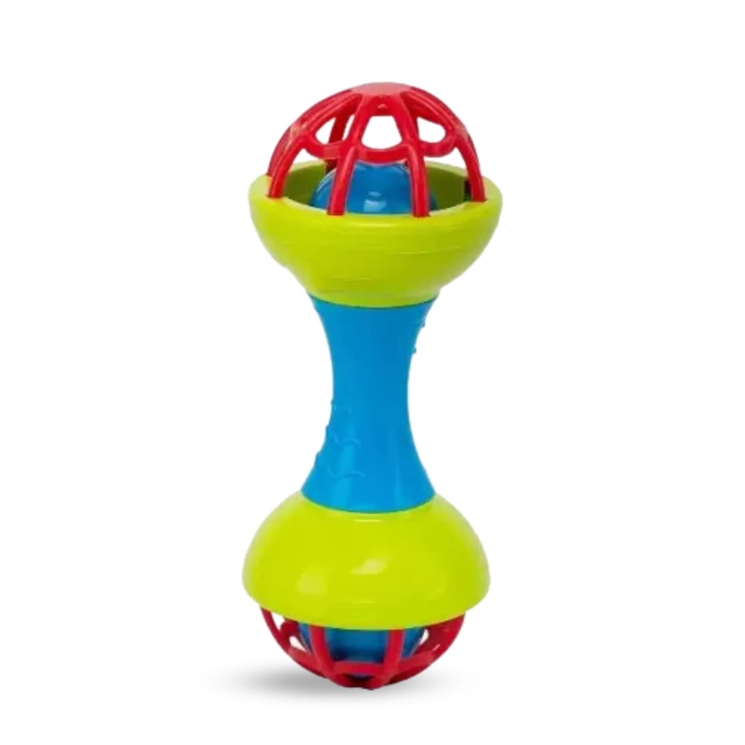 Buy Kids Mandi Plastic Colourful Lovely Attractive Baby Dumbbell Shape ...