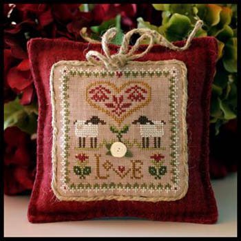 Little Sheep Virtues 2-Love Cross Stitch Chart: Little House ...