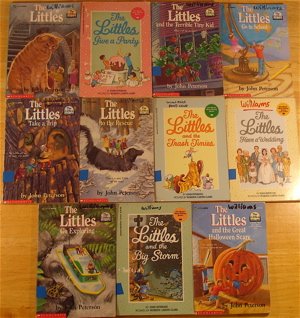 Set of Littles books: 11 vol.: The Littles, Give a Party, Big Storm, Go ...