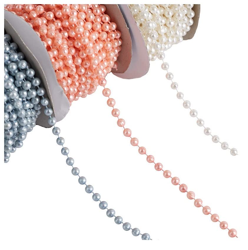 Amazon.com: Factory Direct Craft Pastel Pink, Blue White Fused String ...