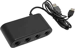 Amazon.co.jp: GC Controller Adapter, 4 Port 3 in 1 Game Controller ...