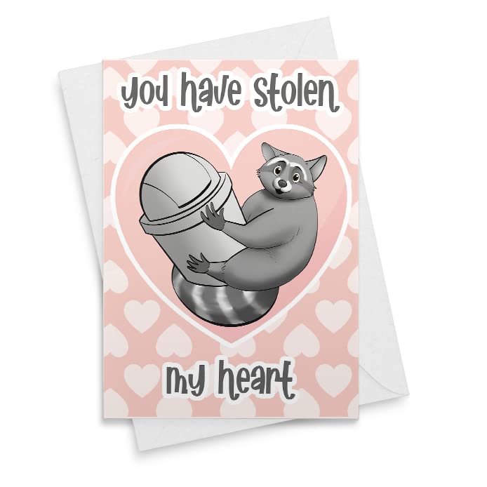 Amazon.com: Raccoon Valentine. Valentine's Day. Love Card. Card for Her ...
