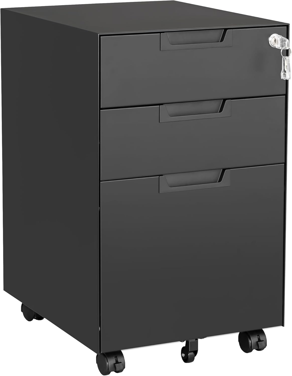 Amazon.com: Letaya 3 Drawer Mobile File Cabinet with Lock,Under Desk ...