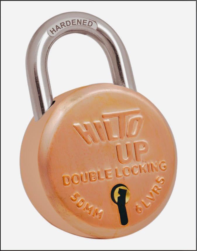HILTO India (UP) Round 65mm Lock | Metal Body | Double Locking | 8 ...