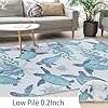 Amazon.com: Tritard Coastal Sea Turtles Area Rugs Beach Themed Nautical ...