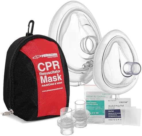 Amazon.com: Primacare RS-6848 First Aid CPR Mask Combo Kit for Adult ...