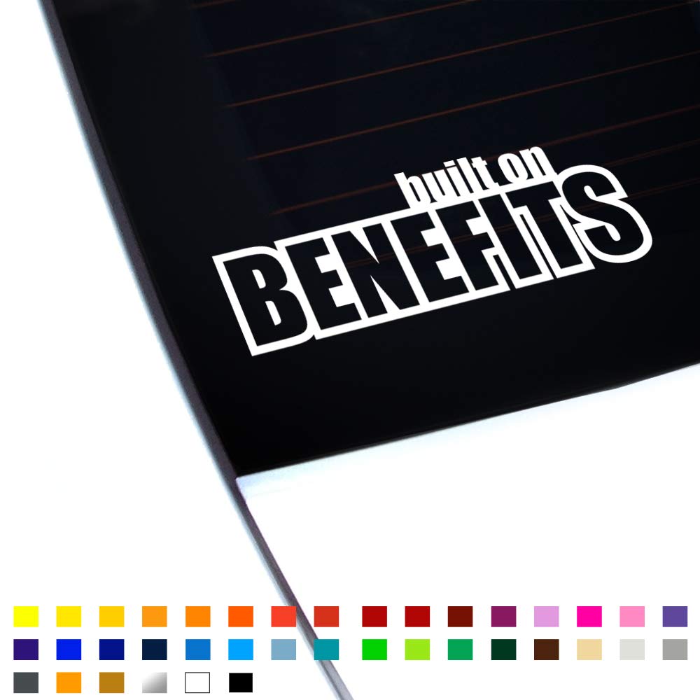 Fear7fx Built On Benefits Sticker Decal Car Window Bumper Sticker ...