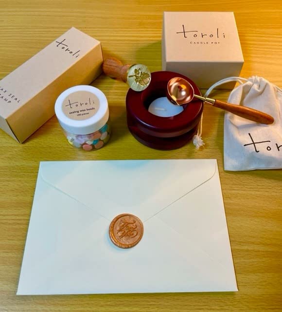 Jp Toroli シーリングスタンプ セット 『おうちに届いたらスグに楽しめる』 シーリングワックス 封蝋 結婚式招待状 スタンプ 手紙 ラッピング Rose
