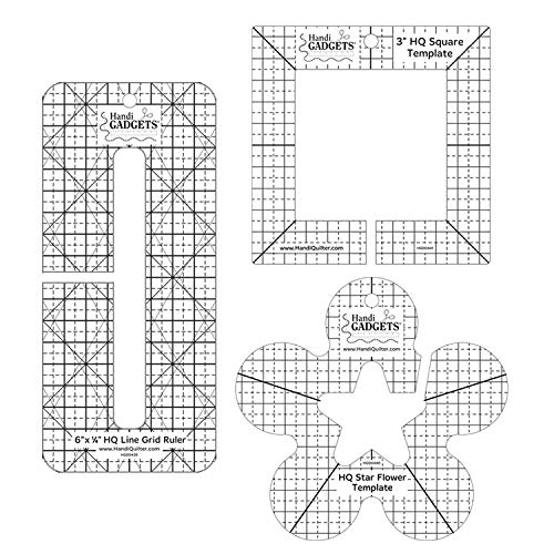 Amazon.com: Longarm Quilting Ruler Set of 3 : Arts, Crafts & Sewing