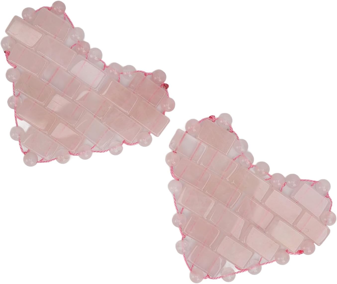 Amazon.com: 2Pcs Rose Quartz Eye Mask, Jadestone Eye Patch Reduce ...