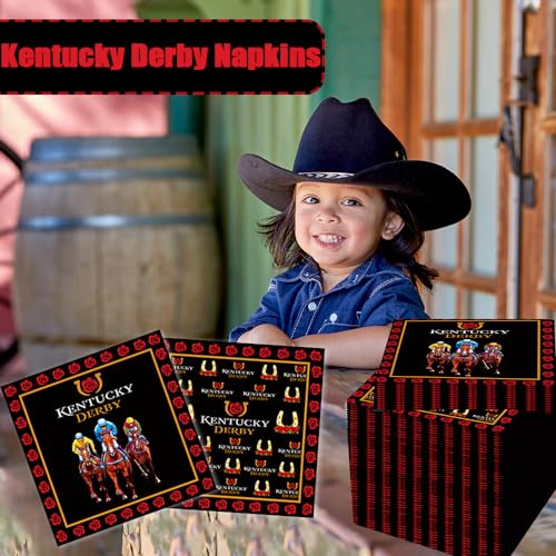 Snapklik.com : 40Pcs Horse Racing Party Napkins-Kentucky Derby ...