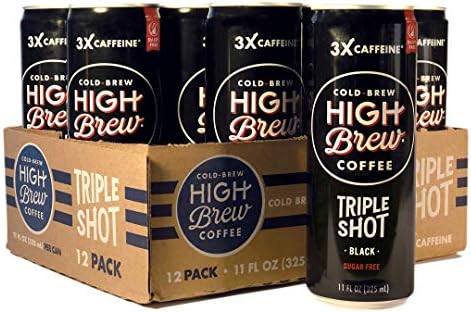Amazon.com: High Brew Coffee, Cold Brew, Triple Shot Black, Sugar Free ...