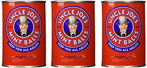 Amazon.com : Uncle Joe's Mint Balls in a Tin (Pack of 3) : Grocery ...