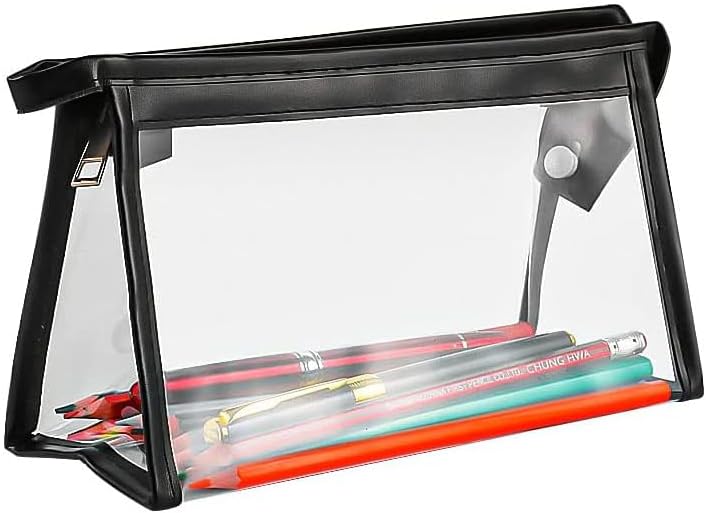 Buy Storite Large Capacity Transparent Pencil Pouch with Handle ...