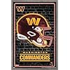 Amazon.com: NFL Washington Commanders - Neon Helmet 23 Wall Poster, 34L ...