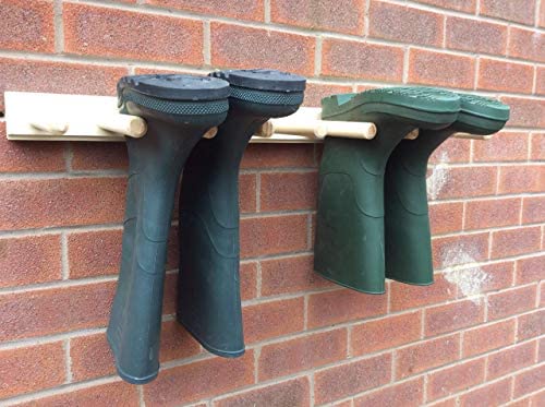 wall mounted boot racks for 3 pairs treated with wood preserver ...