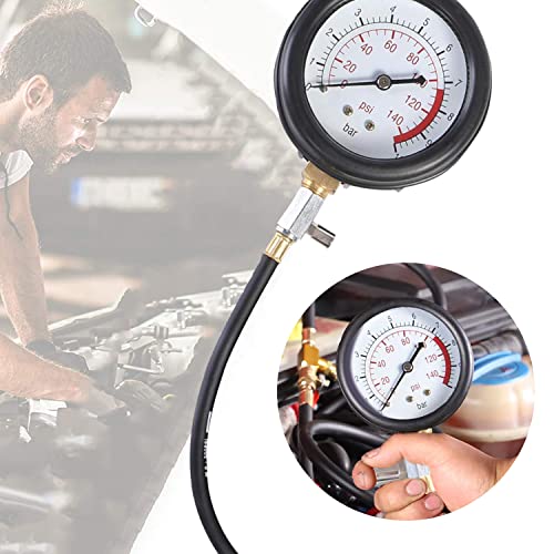 Snapklik.com : 0-140 PSI Engine Oil PressureTester Gauge Kit TU-12A ...