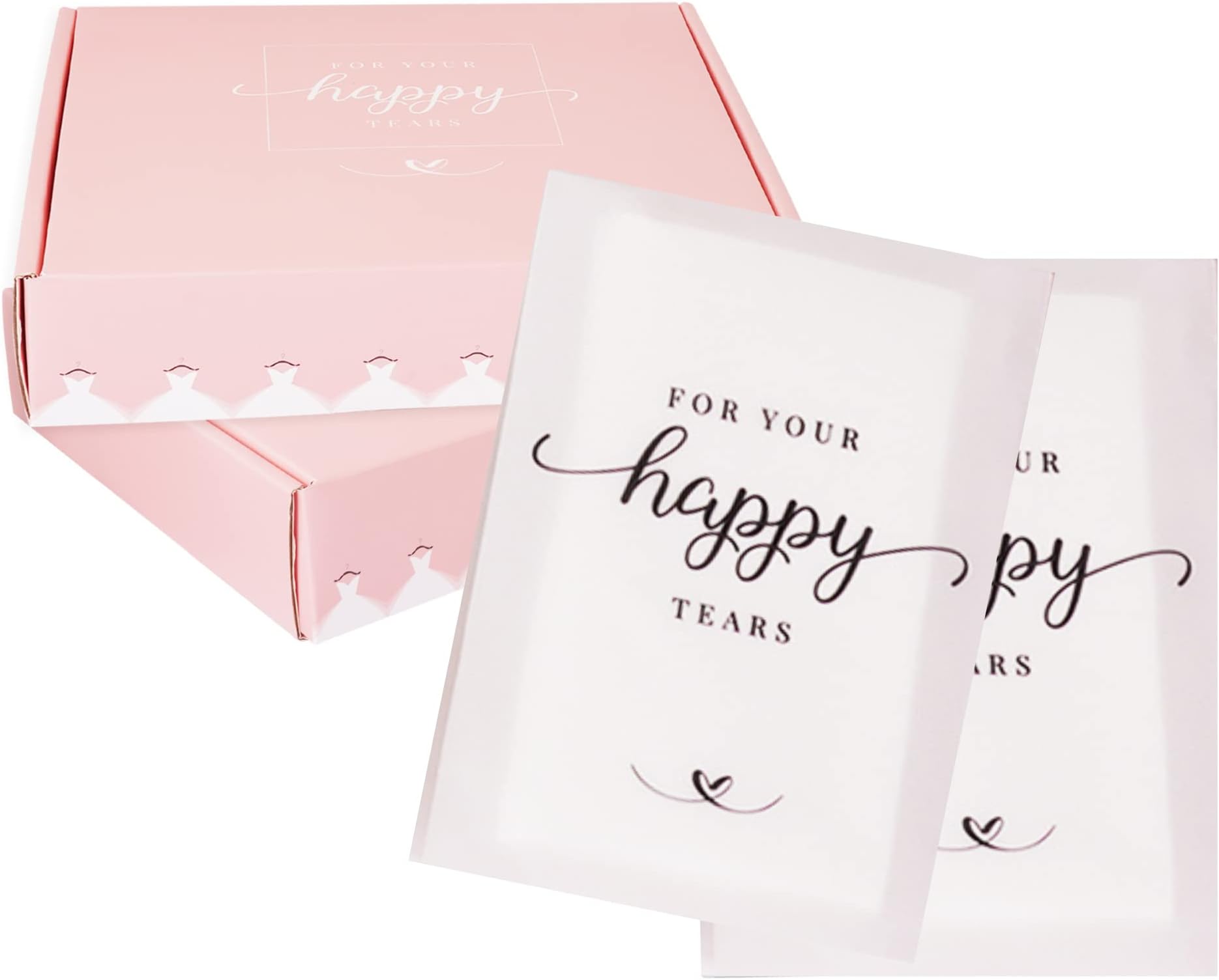 Amazon.com: 120 Packs Wedding Tissues Packs for Guests 3 Ply Happy ...