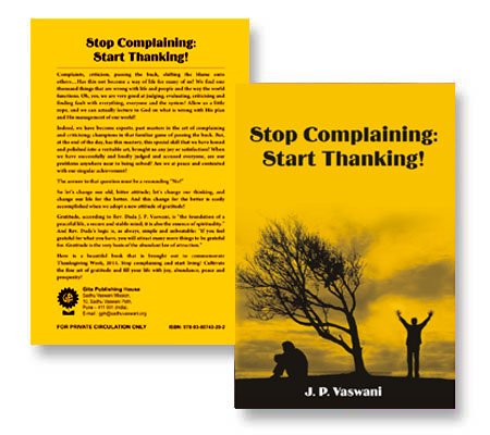 Buy Stop Complaining: Start Thanking Book Online at Low Prices in India ...