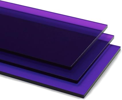 Generic 3mm Acrylic Sheet A5/A4/A3 Cut to Size (Purple V15111, A4-210mm ...
