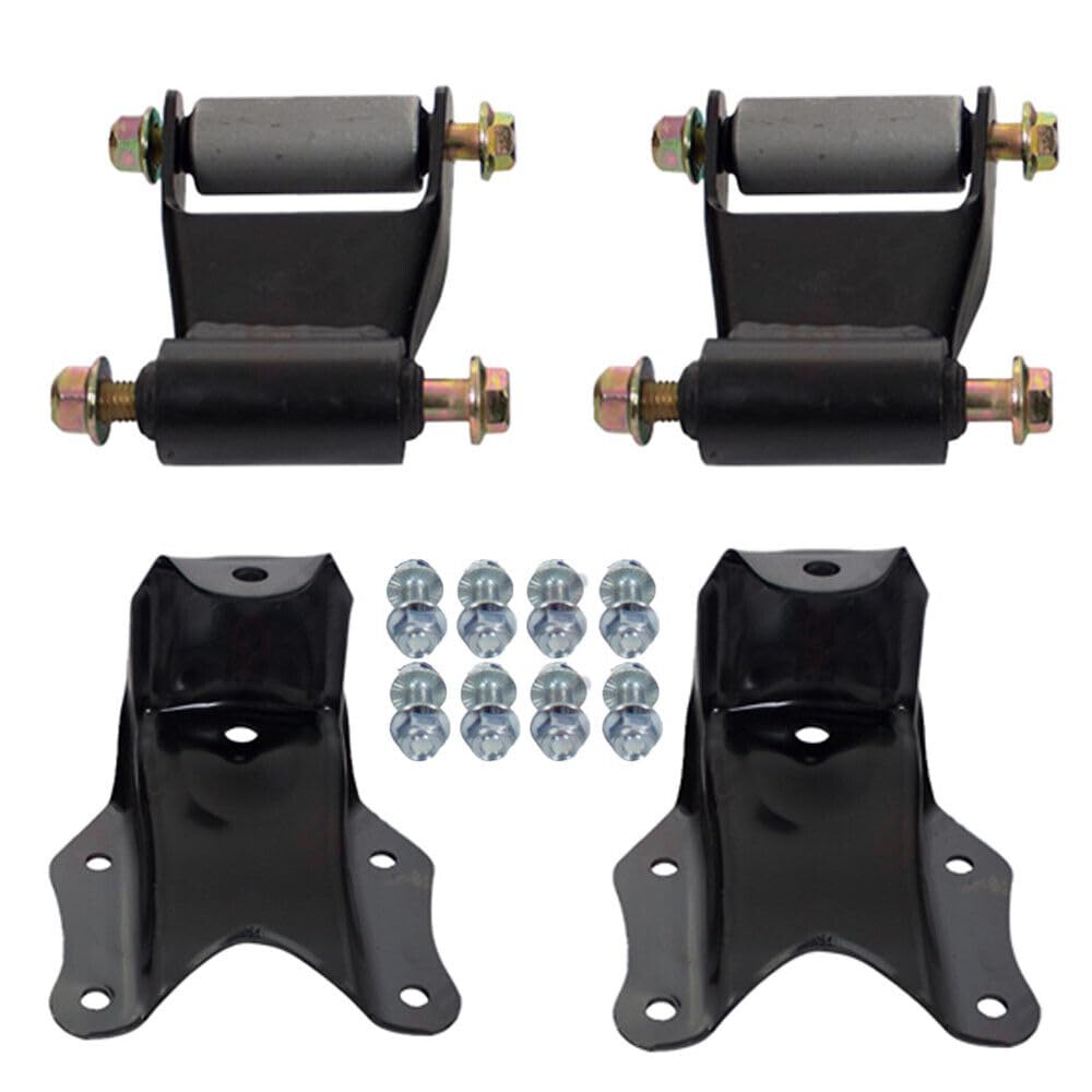 Amazon.com: IBESTWOLF 2PCS Rear Leaf Spring Shackle Bracket Repair Kit ...