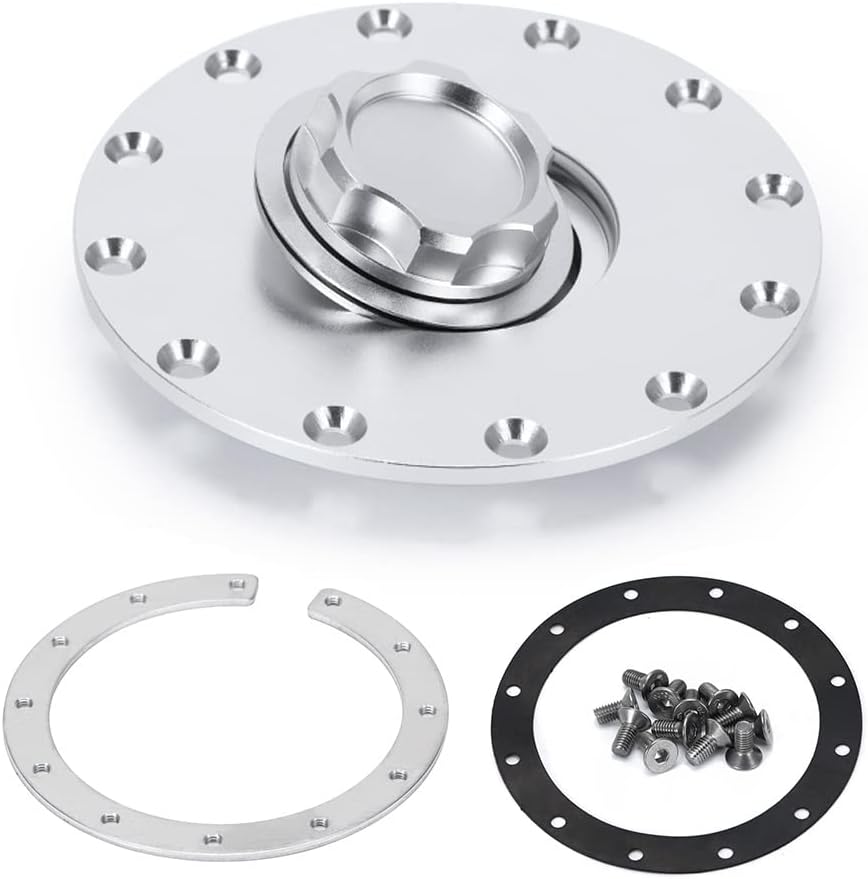 Amazon.com: Billet Aluminum 35.5mm Fuel Cell Gas Cap Fuel Surge Tank ...