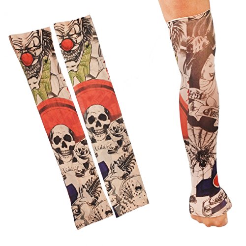 Generic 2Pcs Temporary Arm Stockings Fake Tattoo Sleeves T12 : Amazon ...