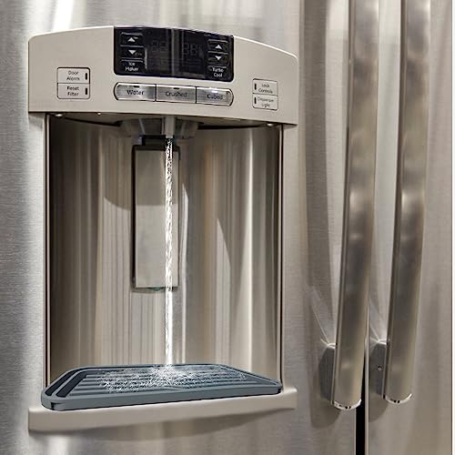 Snapklik.com : Refrigerator Drip Catcher Tray, 2pc Grey Silicone Fridge ...